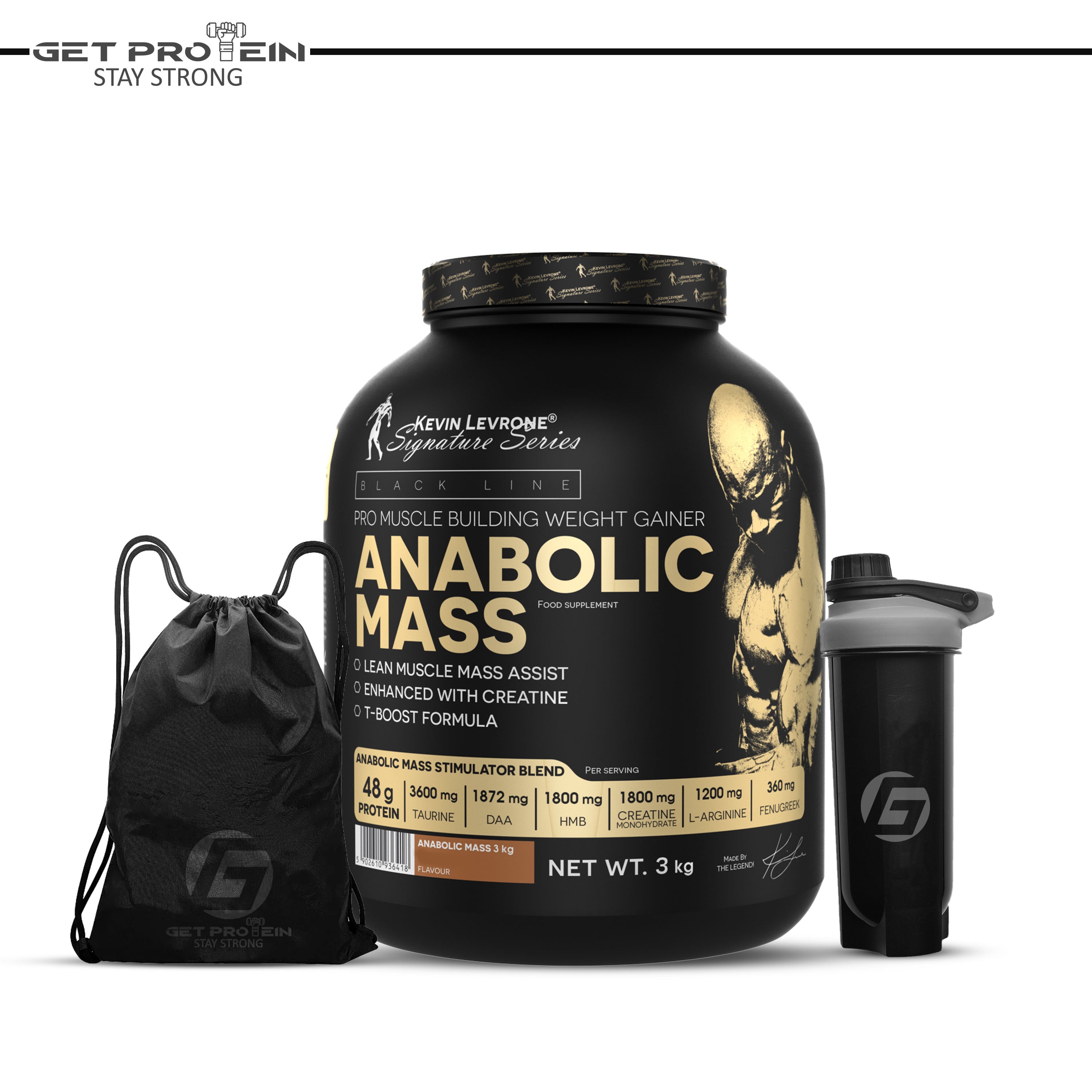 Kevin Levrone Anabolic Mass Box 3Kg With Package – Get Protein PK
