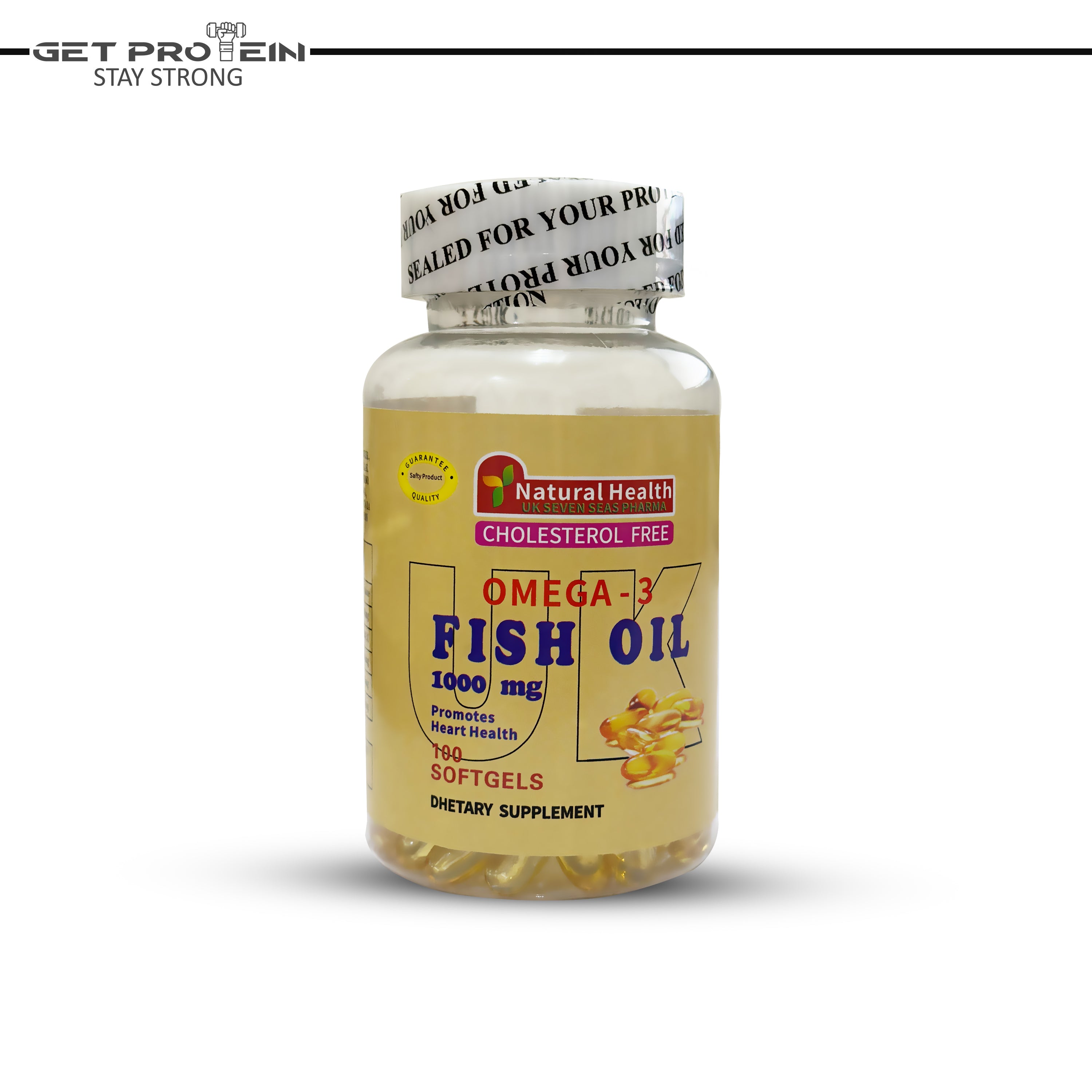 Natural Health Omega 3 Fish Oil - 100 Gels – Get Protein PK